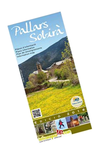 Mapa turístico ilustrado del Pallars Sobirà y Sort, en el pirineo ...