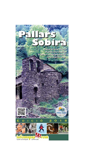 Mapa turístico ilustrado del Pallars Sobirà y Sort, en el pirineo ...