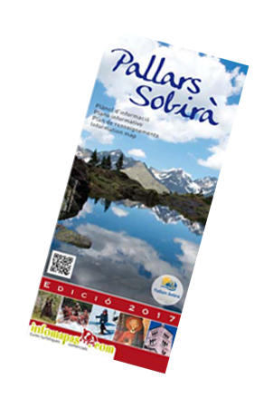 Mapa turístico ilustrado del Pallars Sobirà y Sort, en el pirineo ...